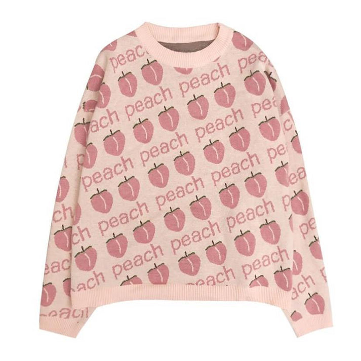 Peach Knit Sweater – Genistyle Shop