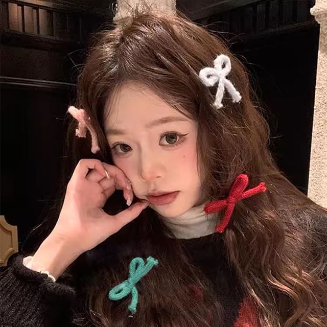 Bow Knit Hair Clip – Genistyle Shop